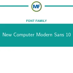 New Computer Modern Sans 10 Regular: Free Font Download | MaisFontes