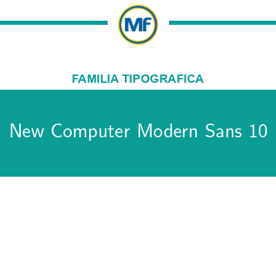 New Computer Modern Sans 10 Familia de Fuentes: Descargar Gratis ...