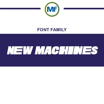 New Machines Font Family: Download Free | MaisFontes