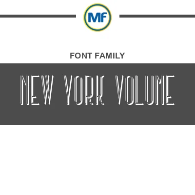 New York Volume Font Family: Download Free | MaisFontes