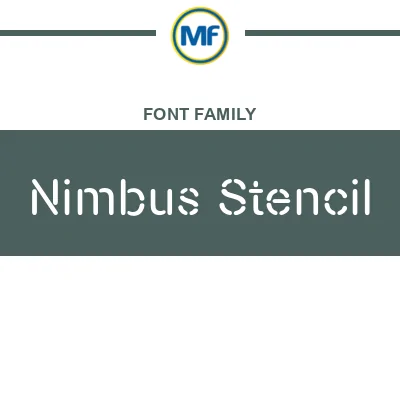 Nimbus Stencil Font Family: Download Free | MaisFontes