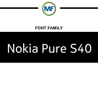 Nokia Pure S40 Font Family: Download Free | MaisFontes