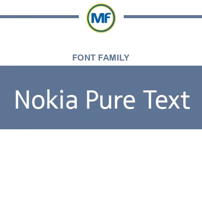 Nokia Pure Text Font Family: Free Download | MaisFontes