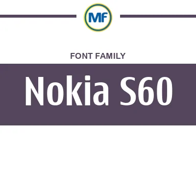 Nokia S60 Font Family: Free Download | MaisFontes