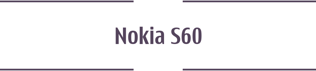 Nokia S60 Font Family: Free Download | MaisFontes