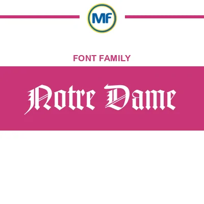 Notre Dame Font Family: Download Free | MaisFontes