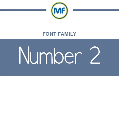 Number 2 Font Family: Download Free | MaisFontes