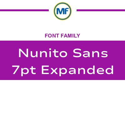 Nunito Sans 7pt Expanded Font Family: Download Free (Google Fonts ...