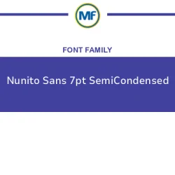 Nunito Sans 7pt SemiCondensed Medium Font: Free Download | MaisFontes