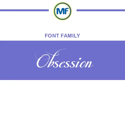 Obsession Font Family: Free Download | MaisFontes