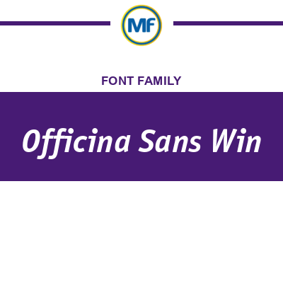 Officina Sans Win Font Family: Download Free | MaisFontes