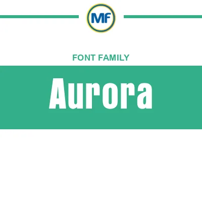 Aurora Font Family: Download Free | MaisFontes
