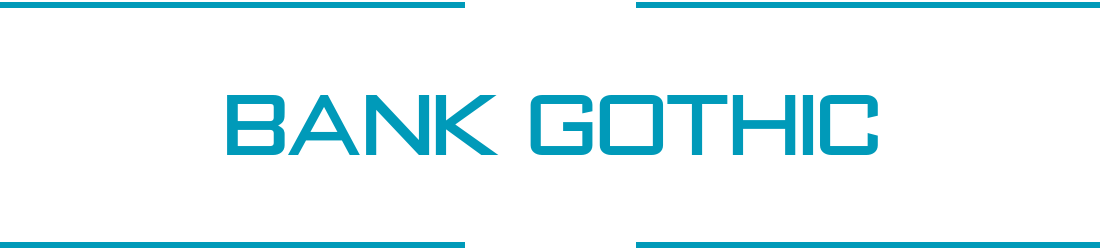 Bank Gothic Font Family: Free Download | MaisFontes