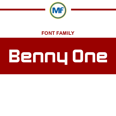 Benny One Font Family: Download Free | MaisFontes