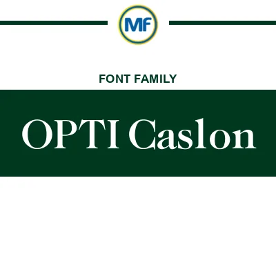 OPTI Caslon Font Family: Free Download | MaisFontes