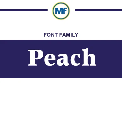 Peach Font Family: Free Download | MaisFontes