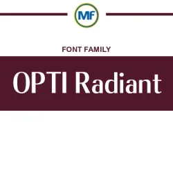 OPTI Radiant ExtraBold: Free Font Download | MaisFontes