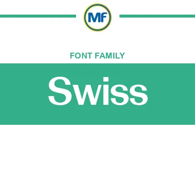 Swiss Font Family: Free Download | MaisFontes