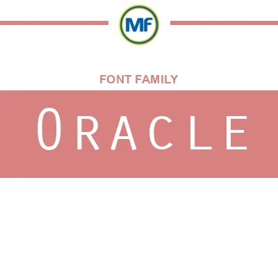 Oracle Font Family: Download Free | MaisFontes