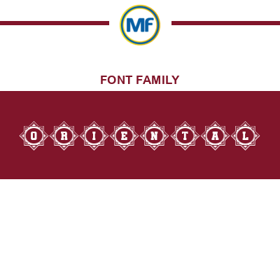 Oriental Font Family: Download Free | MaisFontes