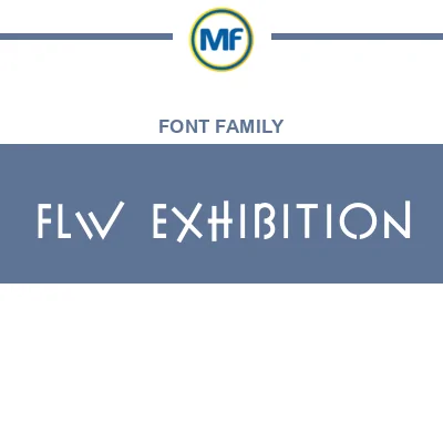 FLW Exhibition Font Family: Download Free | MaisFontes