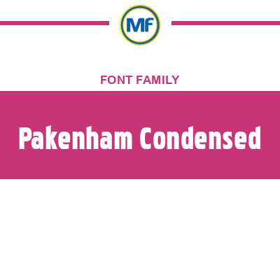 Pakenham Condensed Font Family: Download Free | MaisFontes