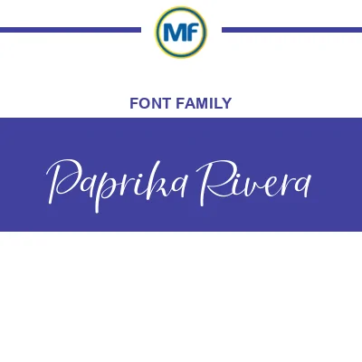Paprika Rivera Font Family: Download Free | MaisFontes