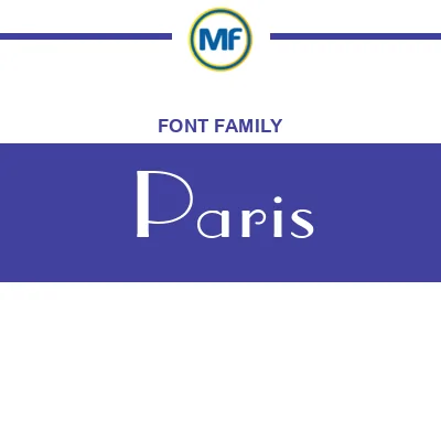 Paris Font Family: Download Free | MaisFontes