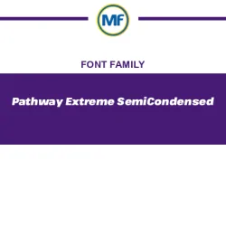 Pathway Extreme SemiCondensed Bold Font: Free Download | MaisFontes