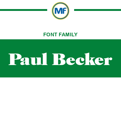 Paul Becker Font Family: Download Free | MaisFontes