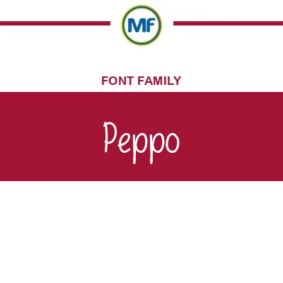 Peppo Font Family: Free Download | MaisFontes