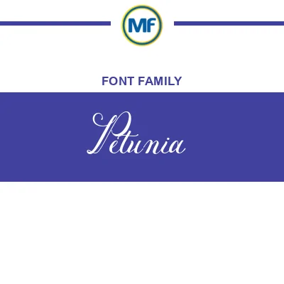 Petunia Font Family: Download Free | MaisFontes