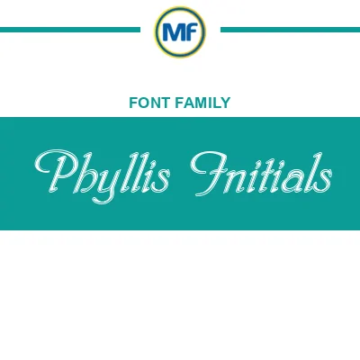 Phyllis Initials Font Family: Download Free | MaisFontes