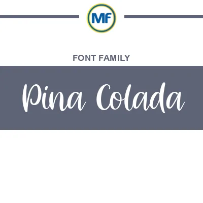 Pina Colada Font Family: Download Free | MaisFontes