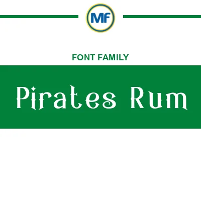 Pirates Rum Font Family: Download Free | MaisFontes