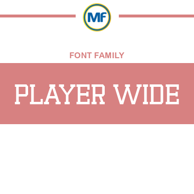 Player Wide Font Family: Download Free | MaisFontes