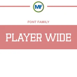 Player Wide Bold Font: Free Download | MaisFontes