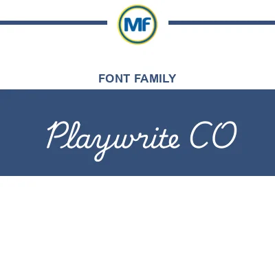 Playwrite CO Font Family: Free Download (Google Fonts) | MaisFontes