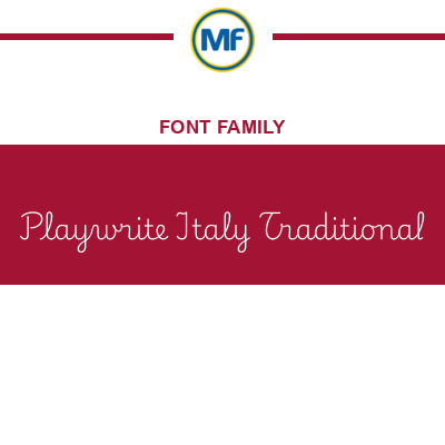Playwrite Italy Traditional Font Family: Download Free (Google Fonts ...