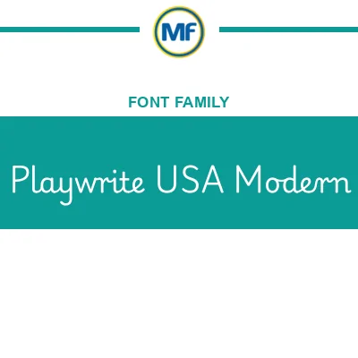 Playwrite USA Modern Font Family: Download Free (Google Fonts) | MaisFontes