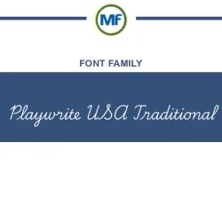 Playwrite USA Traditional Light: Free Font Download | MaisFontes