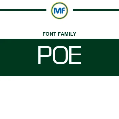 POE Font Family: Free Download | MaisFontes