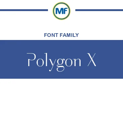 Polygon X Font Family: Download Free | MaisFontes