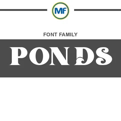 Ponds Font Family: Free Download | MaisFontes
