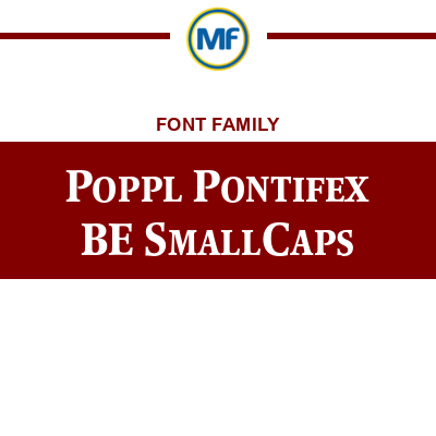 Poppl Pontifex BE SmallCaps Font Family: Download Free | MaisFontes