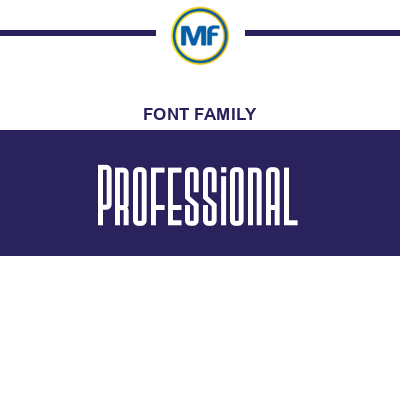 Professional Font Family: Free Download | MaisFontes