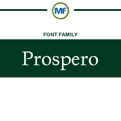 Prospero Font Family: Download Free | MaisFontes