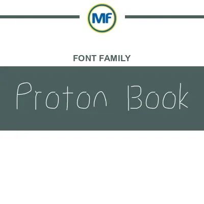 Proton Book Font Family: Download Free | MaisFontes