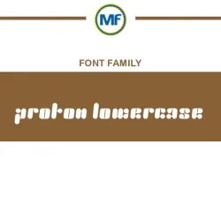 Proton Lowercase One: Free Font Download | MaisFontes