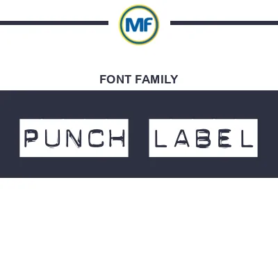 Punch Label Font Family: Download Free | MaisFontes